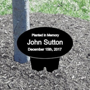 Tree Tag - Plant Identification Marker - Memorial, Dedication ...