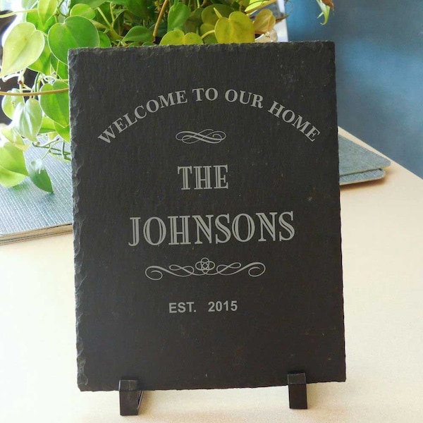 Slate Welcome Sign - Etsy