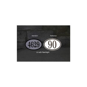 Address Sign - Reflective - Custom House Number Plaque - House Numbers ...
