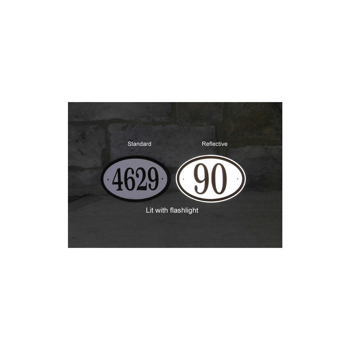 Address Sign Reflective Custom House Number Plaque House - Etsy
