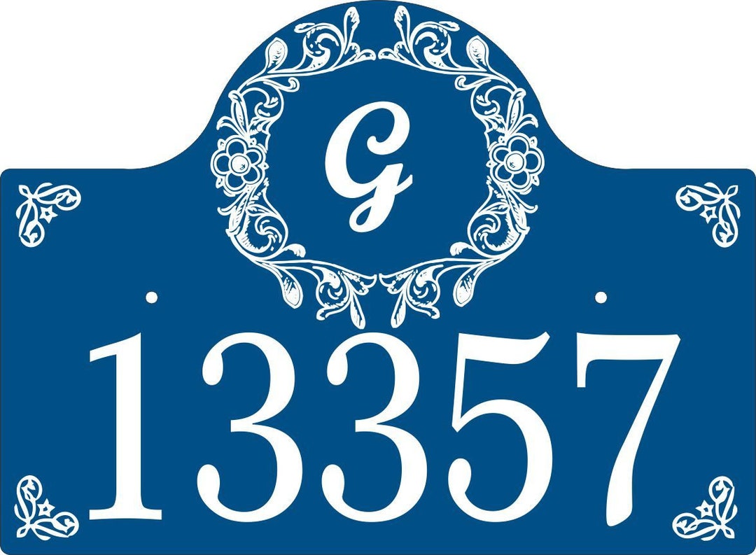 Personalized House Number Sign Custom Address Plaque With - Etsy