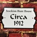 Historic House Name Sign Circa, Built, Founded, Established Date Plaque ...