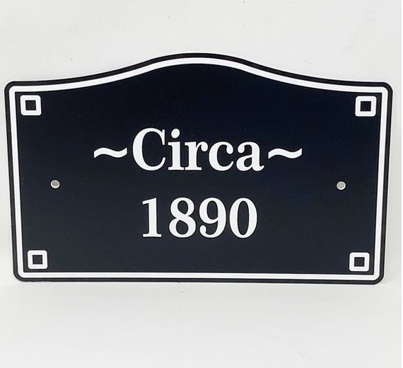 Circa Sign Year Established Founded or Built Custom House | Etsy