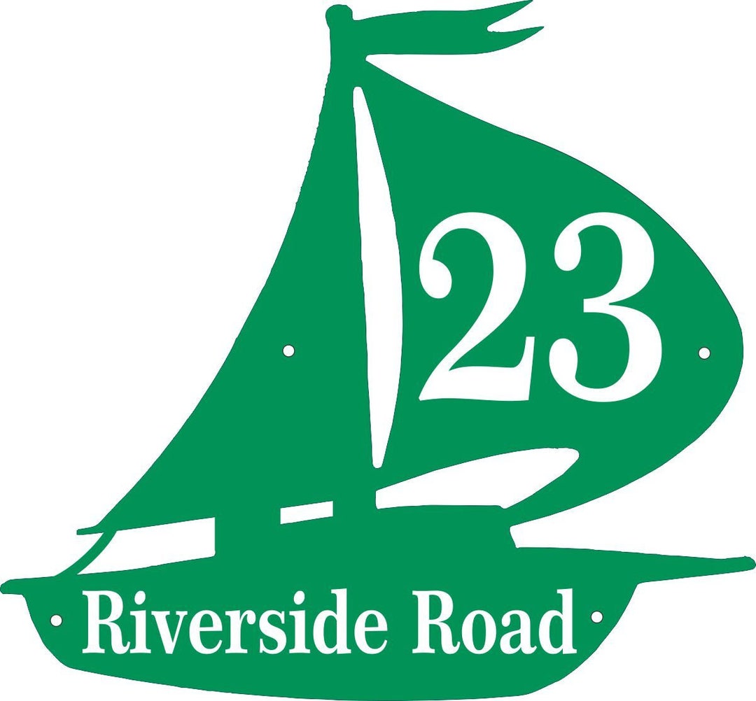 Personalized House Number Sign Personalized Address Plaque Shaped Like ...