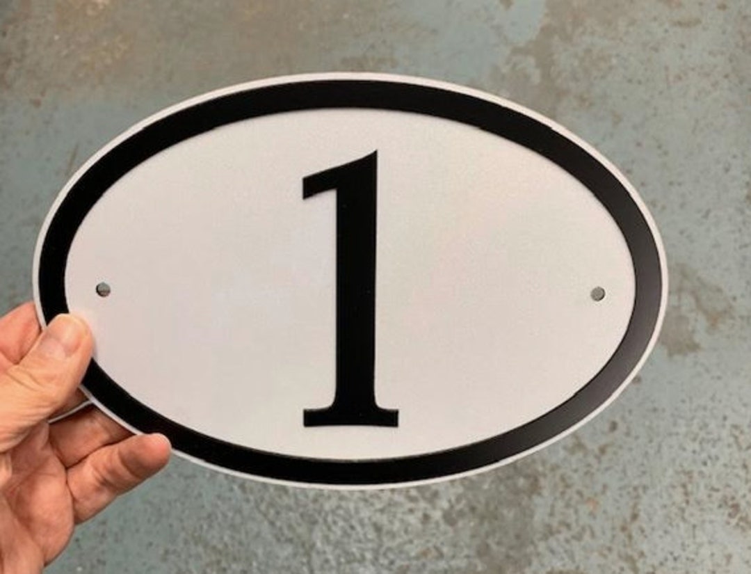 Address Sign - Reflective - Custom House Number Plaque - House Numbers ...