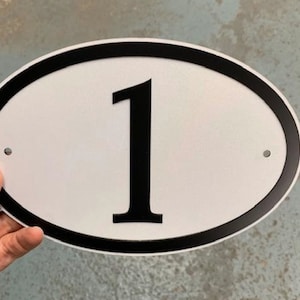 Address Sign - Reflective - Custom House Number Plaque - House Numbers ...