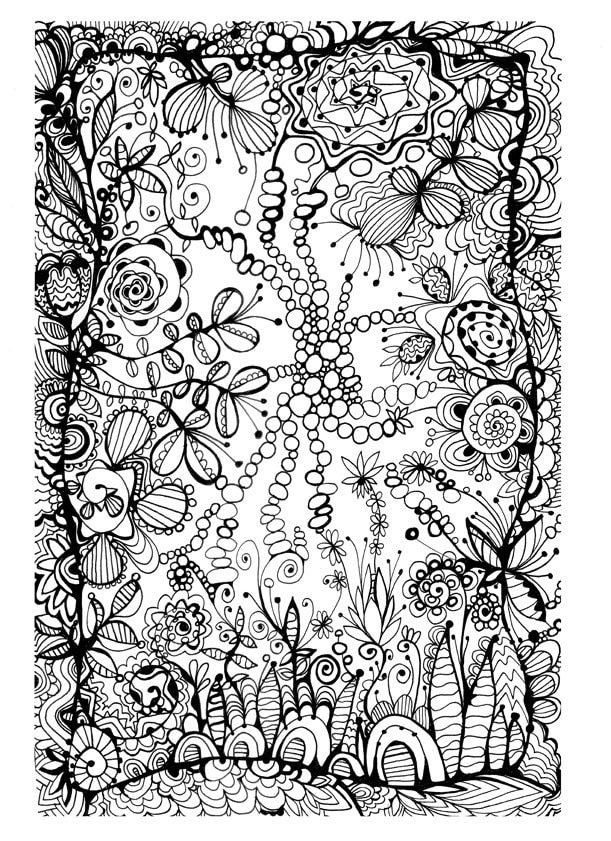 Pack of Three Coloring Illustrations 3. Printable. - Etsy