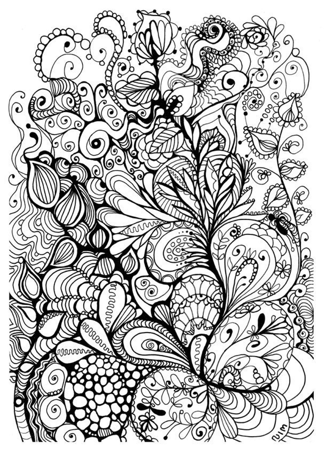 Pack of Three Coloring Illustrations 2. Printable. - Etsy