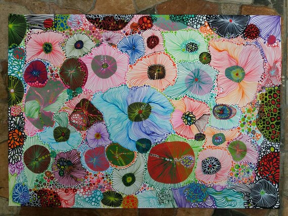 Pintura decorativa intuitive art Abstract painting cuadro | Etsy