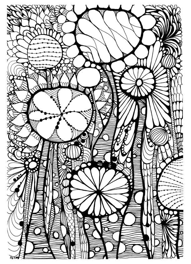 Pack of Three Coloring Illustrations 2. Printable. - Etsy