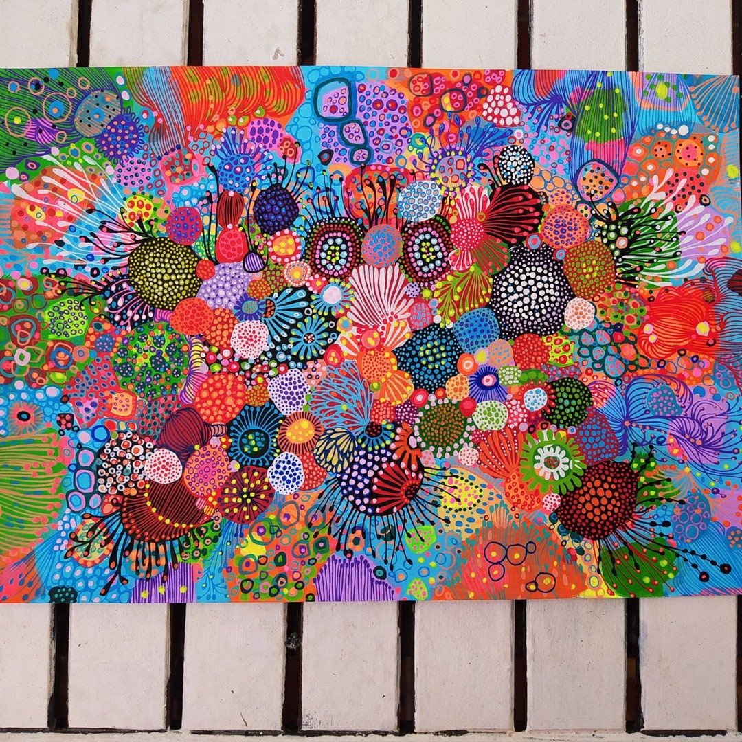 Handmade, Original Drawing, Original Painting, Original Acrylic ...
