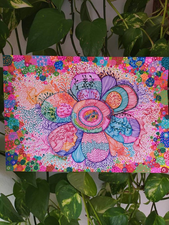 Original Work Made With Acrylic Markers and Fine Tip Entitled - Etsy