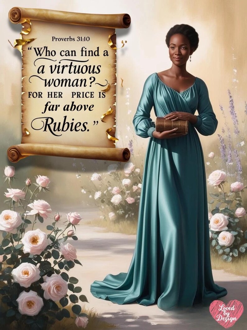 Proverbs 31 Virtuous Woman Printable | Christian Wall Art | African ...
