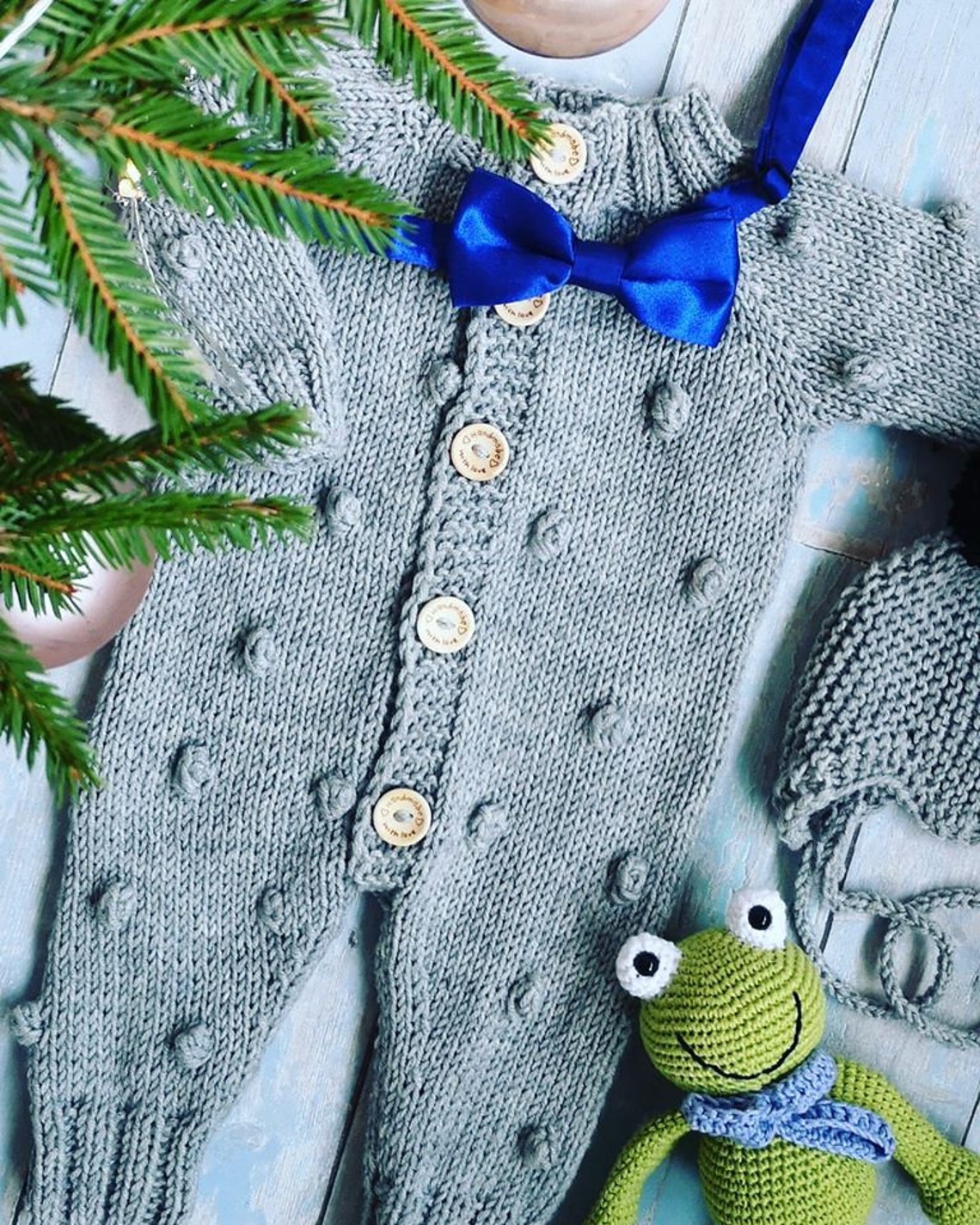 Hand Knit Baby Set, Merino Wool Newborn Set, Baby Shower Gift Idea ...