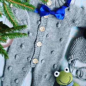 Hand Knit Baby Set, Merino Wool Newborn Set, Baby Shower Gift Idea ...