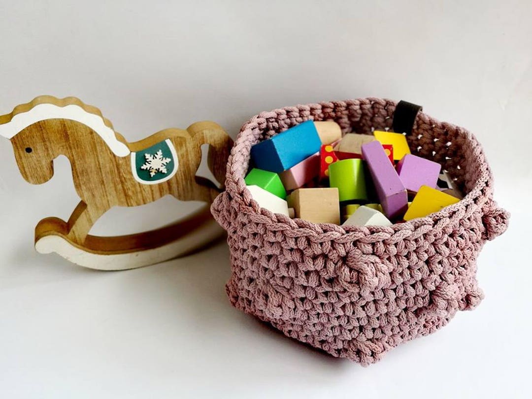 Storage for Toys, Kids Room Storage, Nursery Decor, Crochet Storage ...