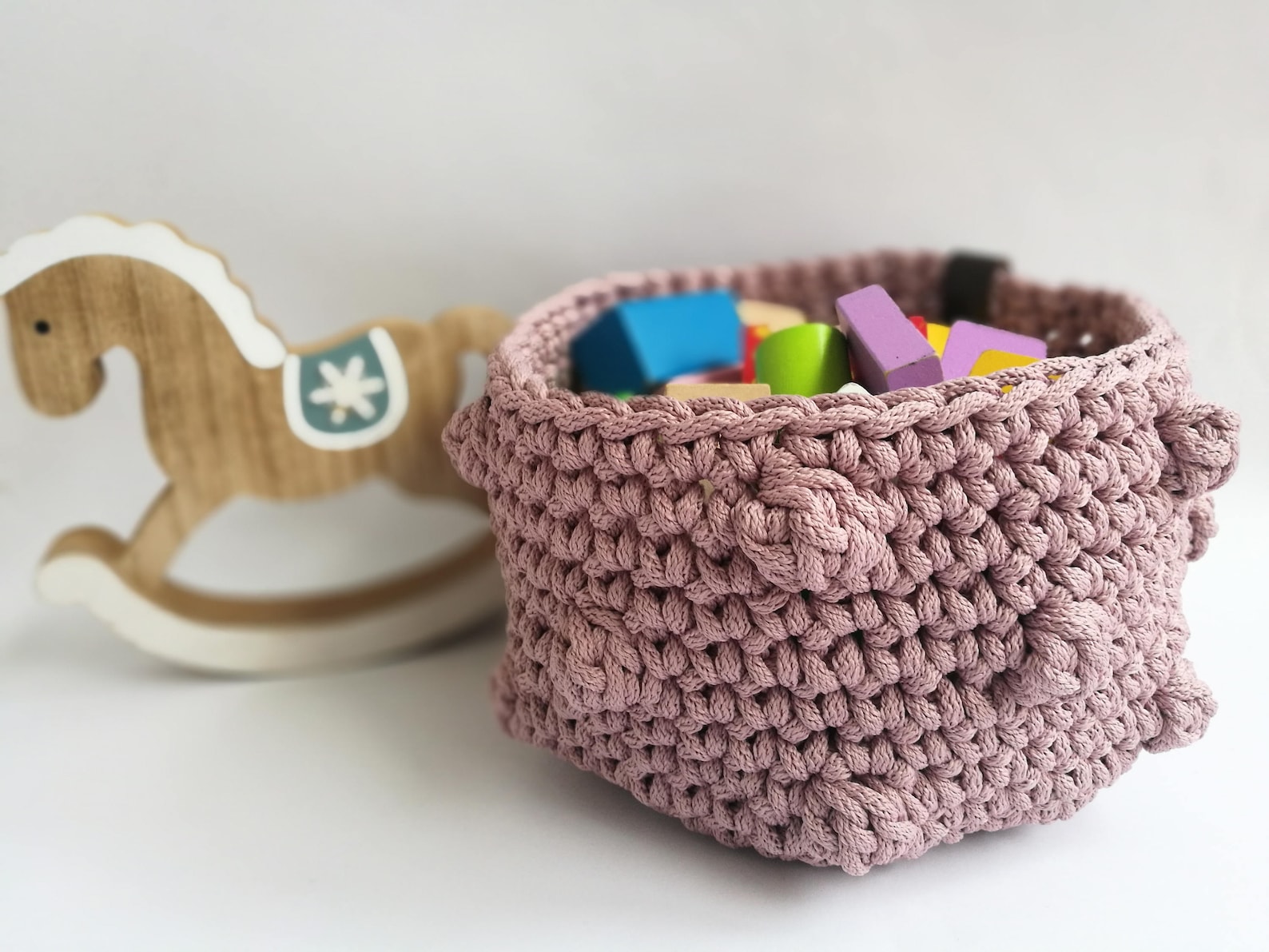 Storage for Toys, Kids Room Storage, Nursery Decor, Crochet Storage ...