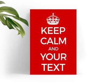 Keep Calm and Poster | Etsy