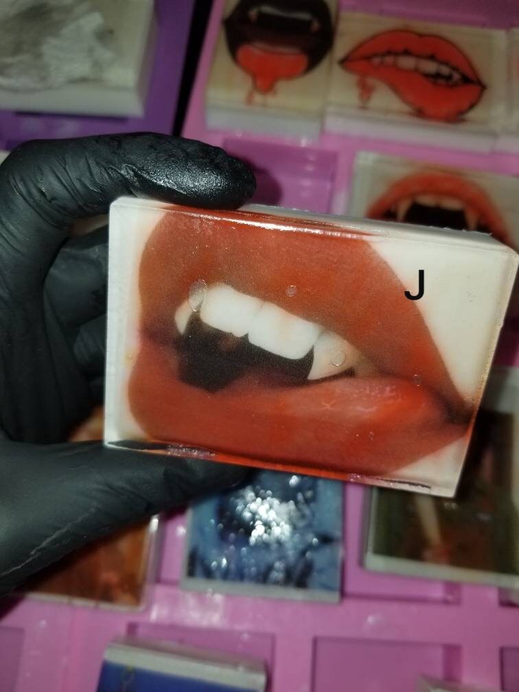 Homemade halloween soap vampire soap | Etsy