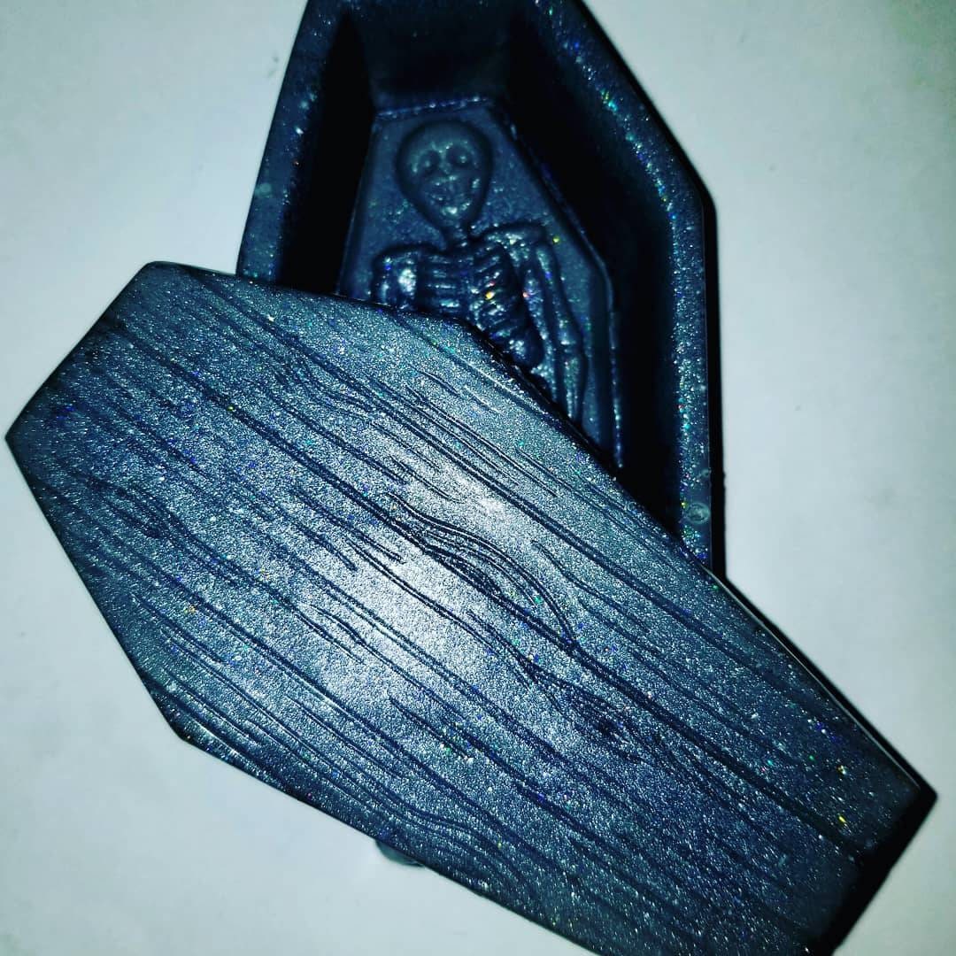 Handmade Coffin With Skeleton Wax Melts, Unique Halloween Wax - Etsy