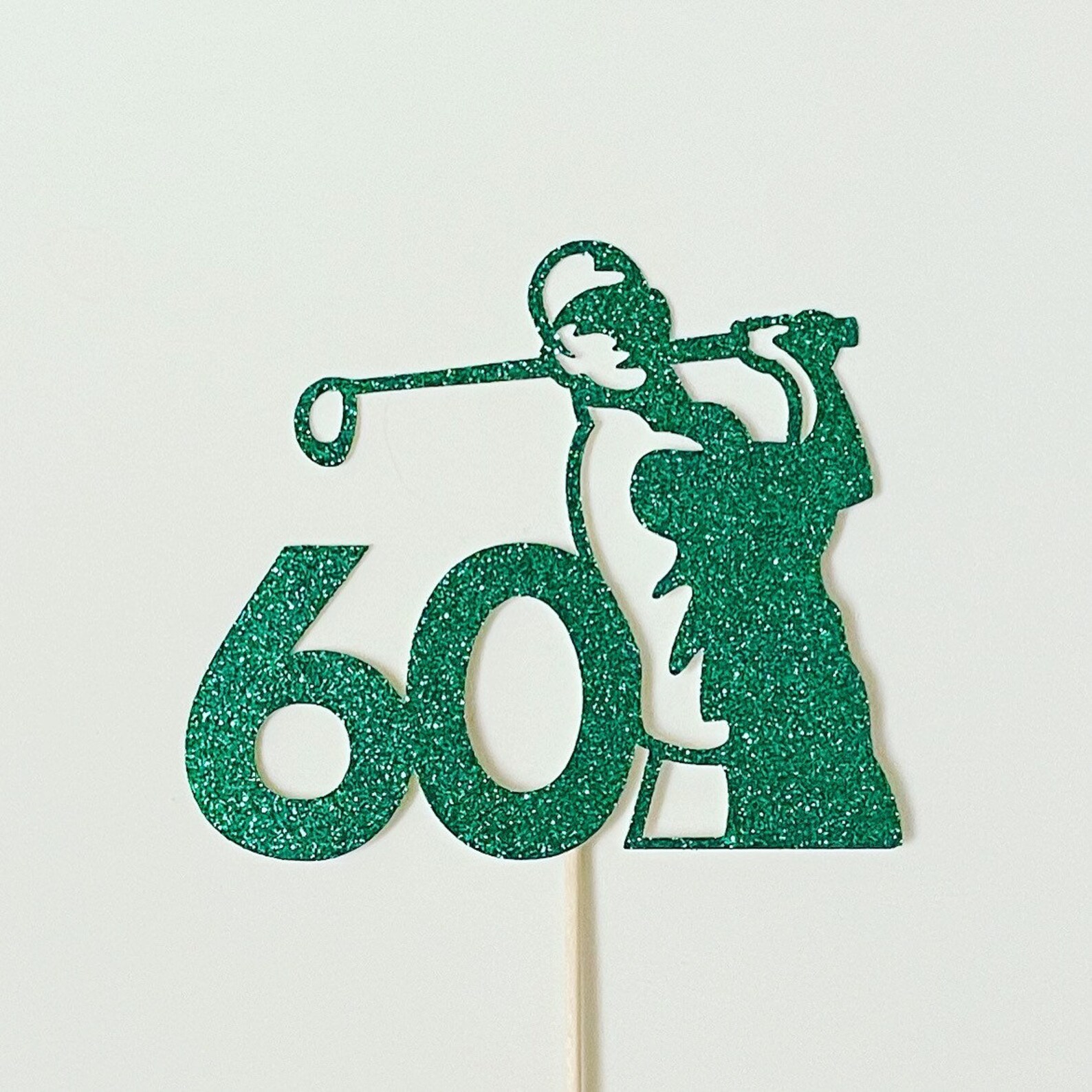 Golf Birthday Cake Topper Any Age Cake Topper 50th - Etsy