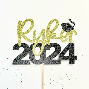 Graduation Cake Topper Class of 2024 Custom Name Personalized Name Cake ...