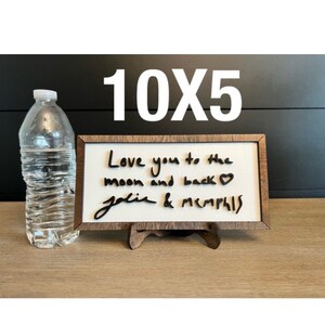 Custom Heart Frame Created by Loved Ones Handwriting or Scribbles ...