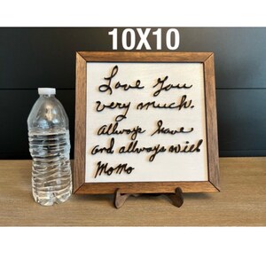 Custom Heart Frame Created by Loved Ones Handwriting or Scribbles ...