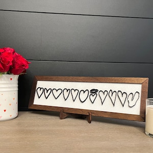 Custom Heart Frame Created by Loved Ones Handwriting or Scribbles ...