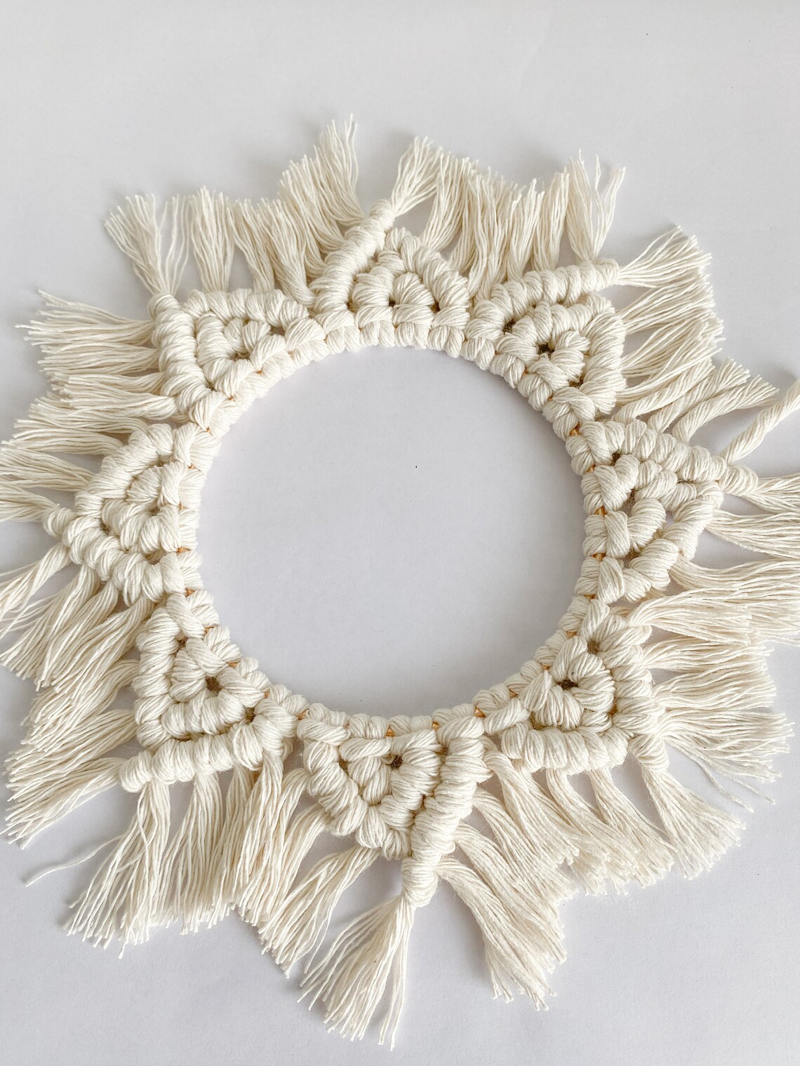 Macrame PDF Pattern - Mandala Tutorial - Wreath Macrame Decoration ...