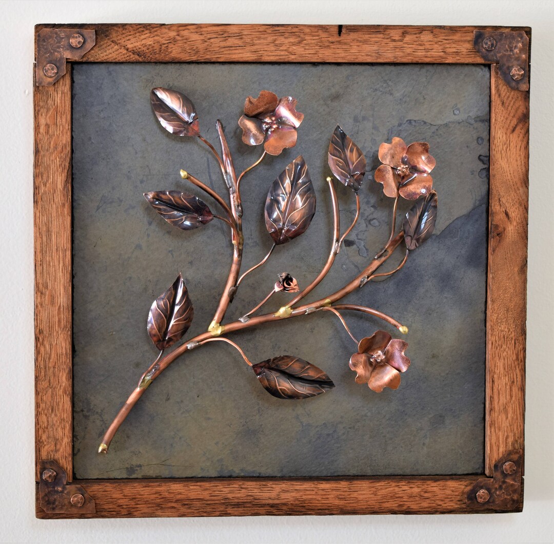 Dogwood Blooming...metal Flowers Dogwood Branch Metal - Etsy