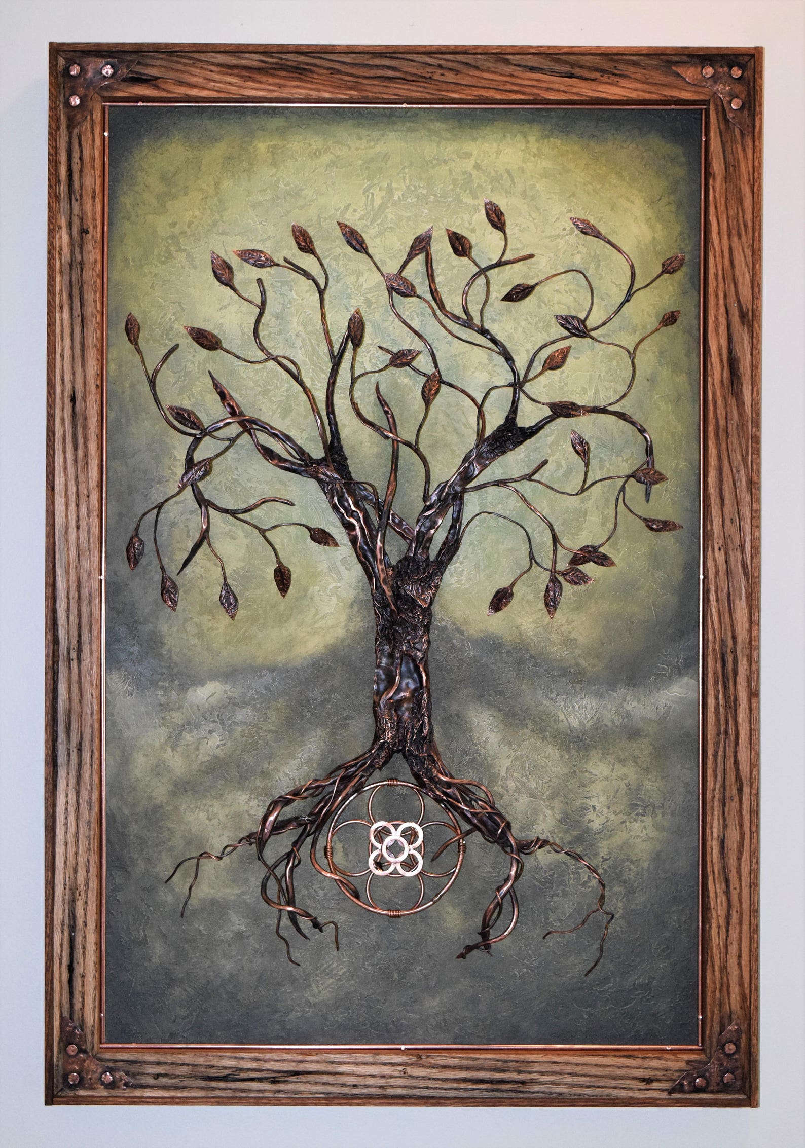 Tree of Life, Metal Sculpture, Aged Wood, Fine Art, Copper Tree, Sacred ...