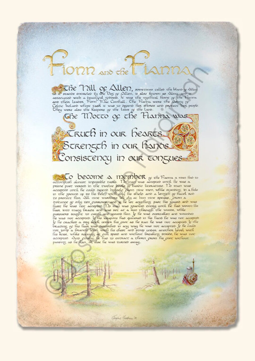 Irish Mythology Art: the Story of Fionn and the Fianna Limited Edition ...