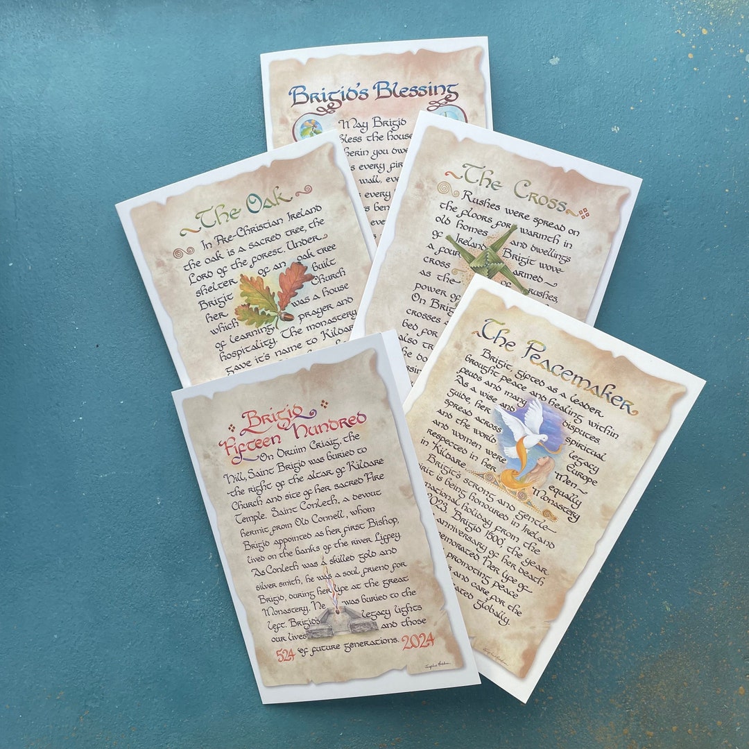 Special St. Brigid’s Day Edition for Brigid 1500 #2, Greeting Card Five ...
