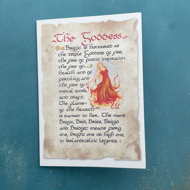 Special St. Brigids Day Edition for Brigid 1500, Greeting Card Five ...