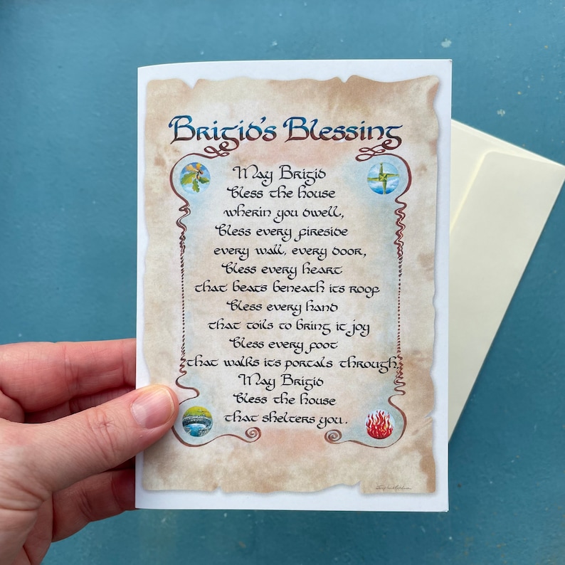 Special St. Brigids Day Edition for Brigid 1500, Greeting Card Five ...