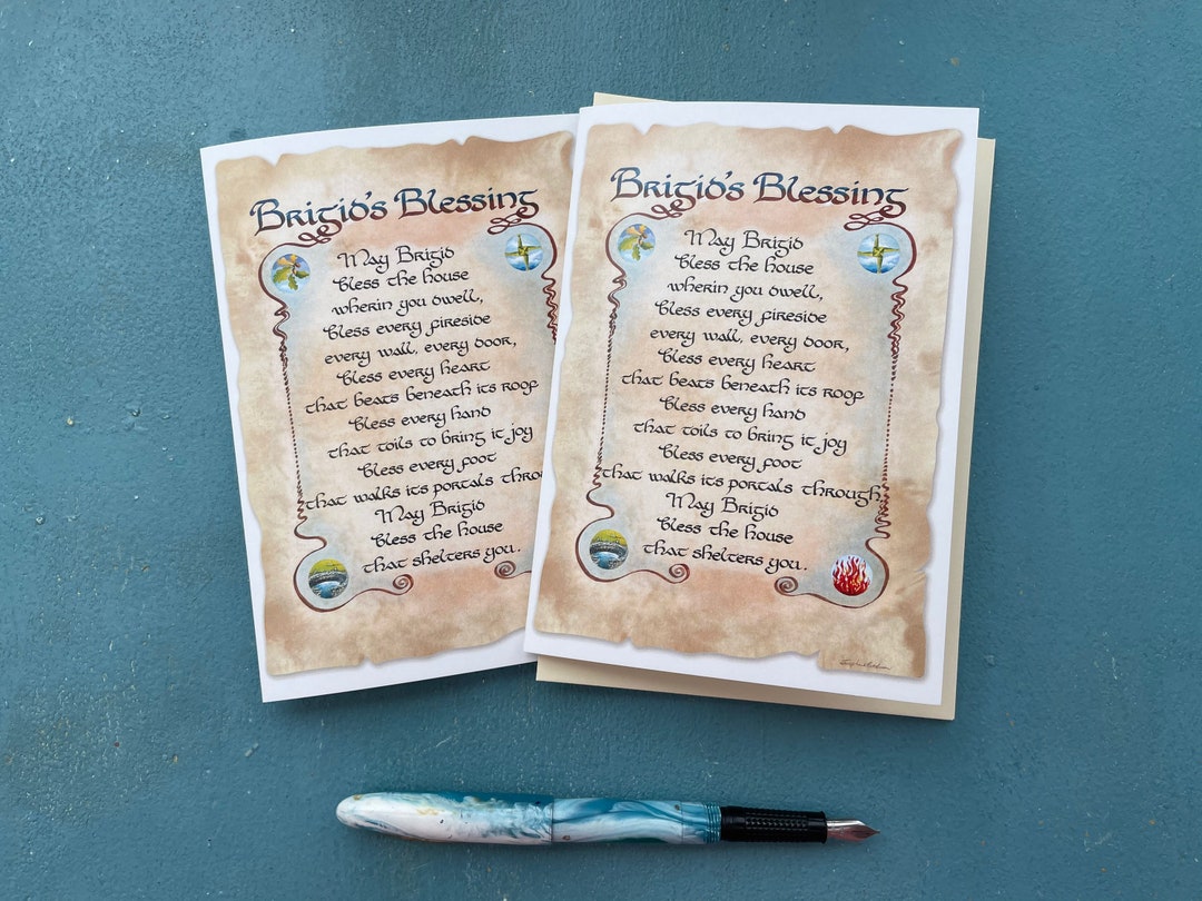 Brigid's Blessing, 10 Blank Greeting Cards, Made in Ireland - Etsy