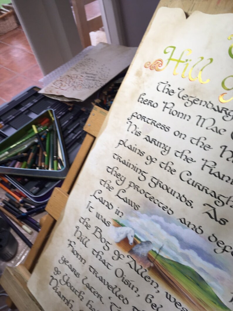 Brigid and the Well Celtic Art and Calligraphy Print From the Book of ...