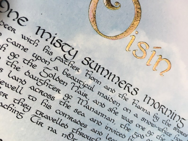 Irish Mythology Art : the Story of Oisín and Tir Na Nog Print - Etsy