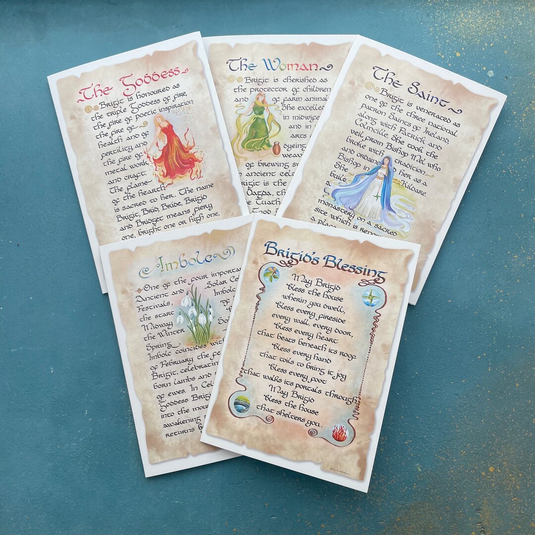 Special St. Brigid’s Day Edition for Brigid 1500, Greeting Card Five ...