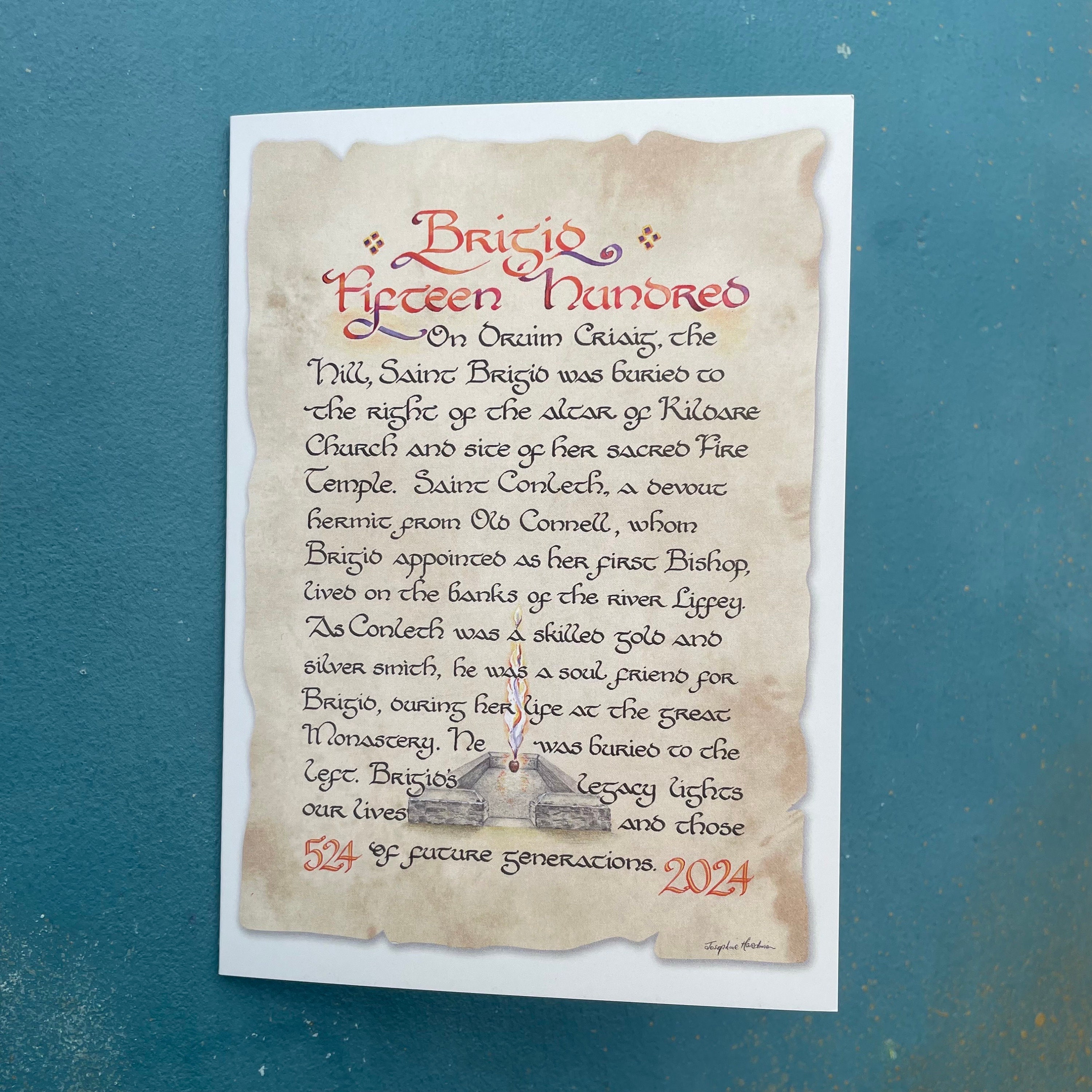 Special St. Brigid’s Day Edition for Brigid 1500 #2, Greeting Card Five ...