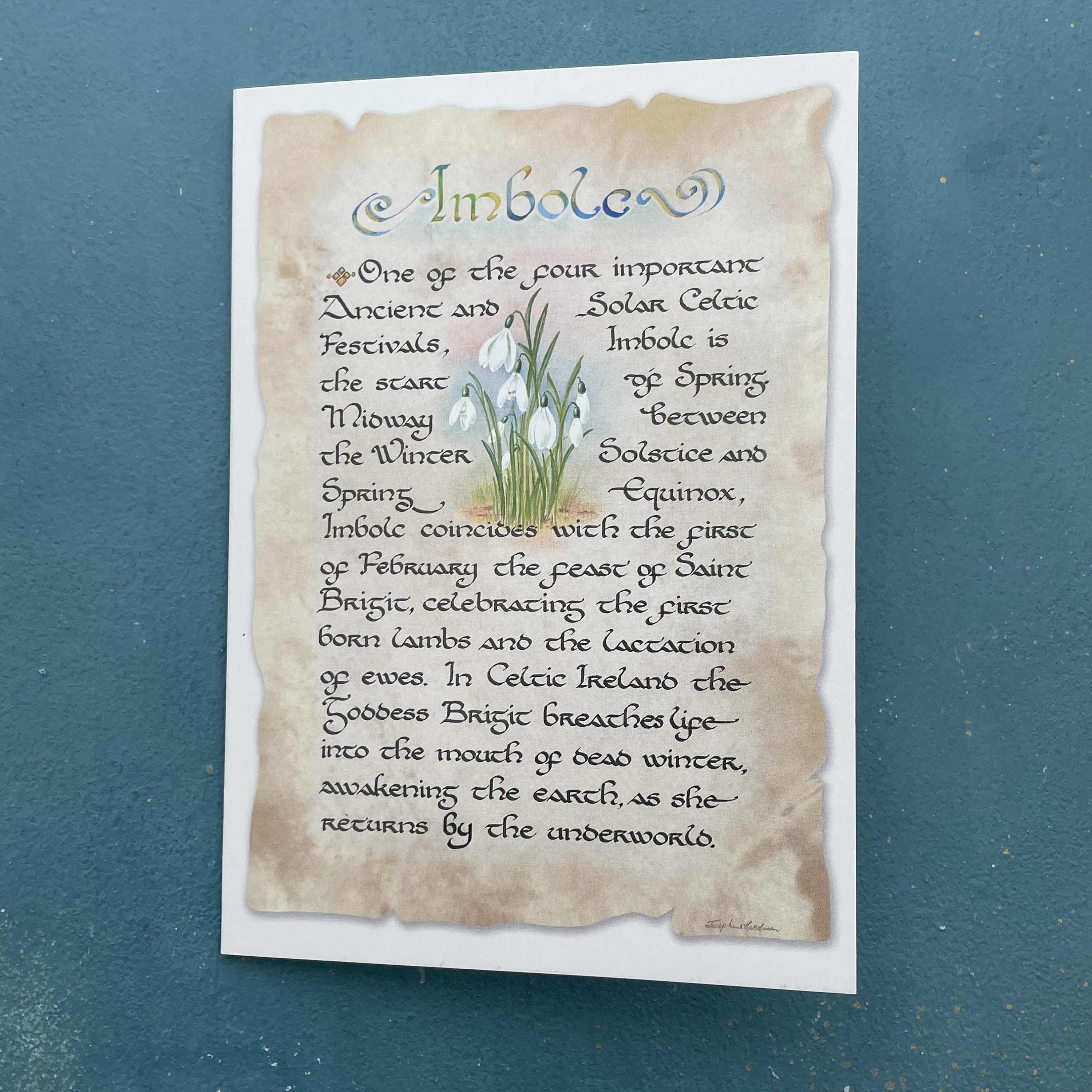 Special St. Brigid’s Day Edition for Brigid 1500, Greeting Card Five ...