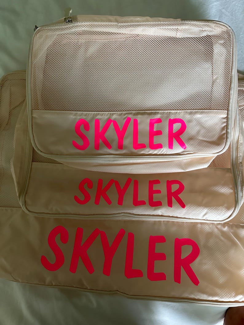 Personalized Packing Cubes (set of 3) - Etsy