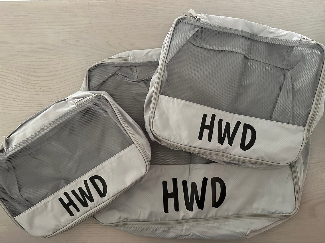 Personalized Packing Cubes (set of 3) - Etsy