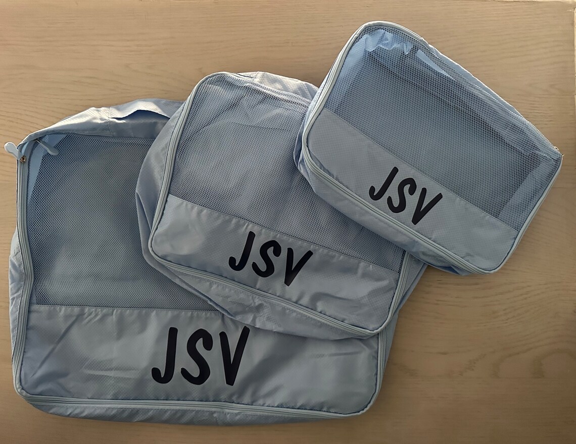 Personalized Packing Cubes (set of 3) - Etsy