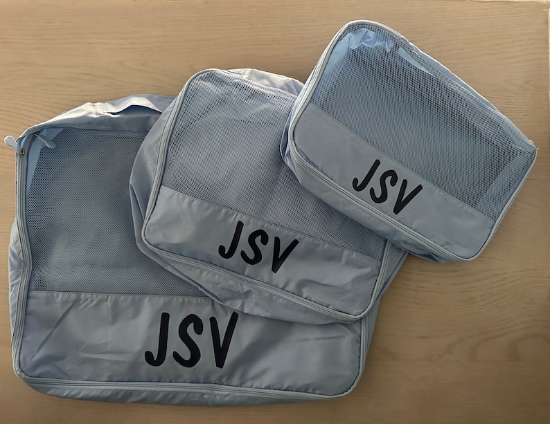 Personalized Packing Cubes (set of 3) - Etsy
