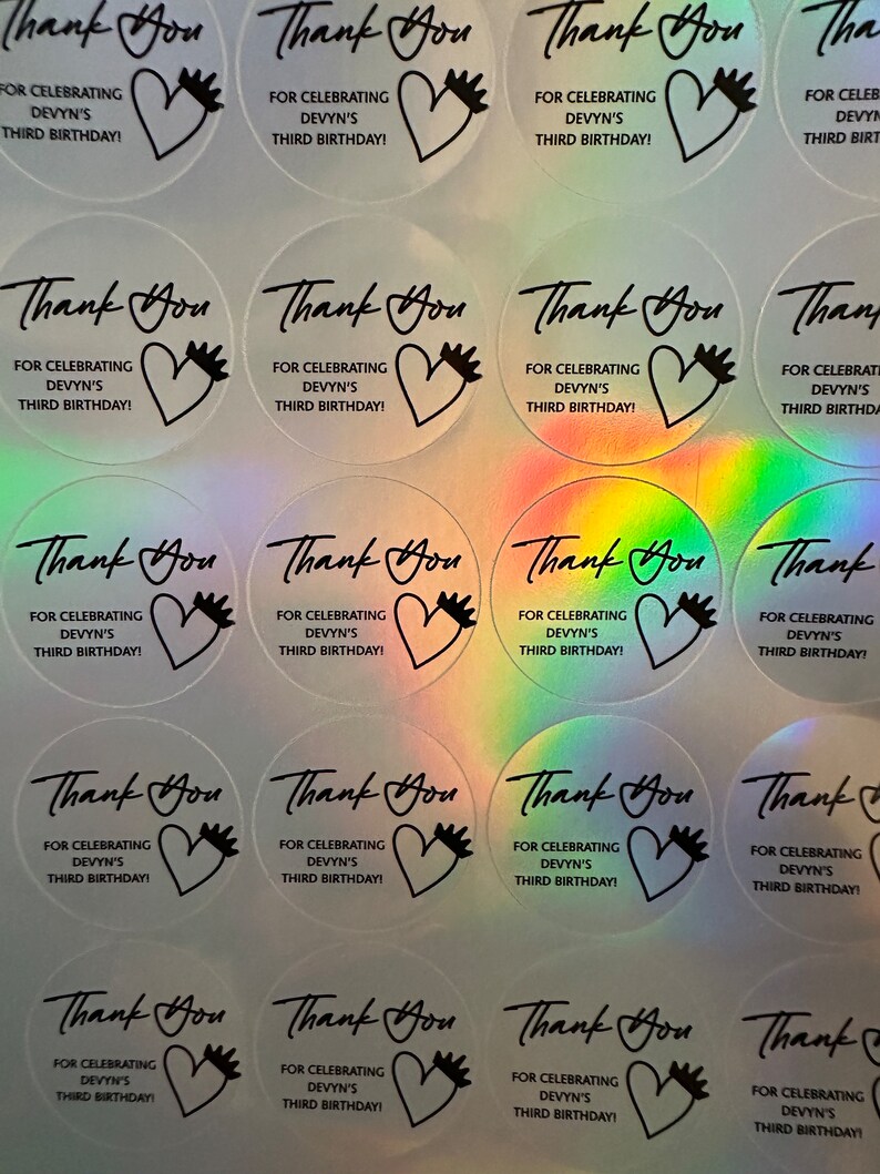 Custom Holographic Stickers - Etsy