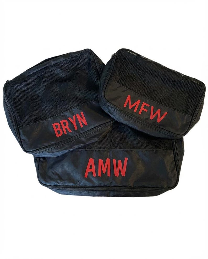 Personalized Packing Cubes • Custom Travel Organizers • Monogram ...