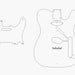 Fender Telecaster Guitar SVG and Vectric Digital File. for CNC, Laser ...