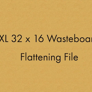 CNC Wasteboard Flattening File Xl (32x16). Flatten Your Wasteboard ...